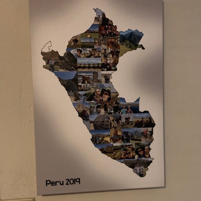 Country Photo Collage Country Map or Any Shape Collage Amazing Premium ...