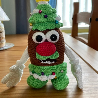 Mr. Potato Head Christmas Tree Crochet Pattern, Potato Head, Christmas ...