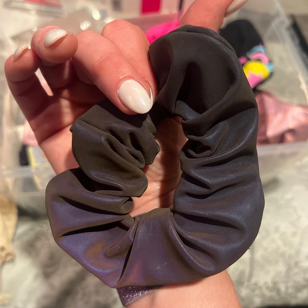 Reflective Scrunchy With Hidden Pocket Zipper Stashie Stash Scrunchie ...