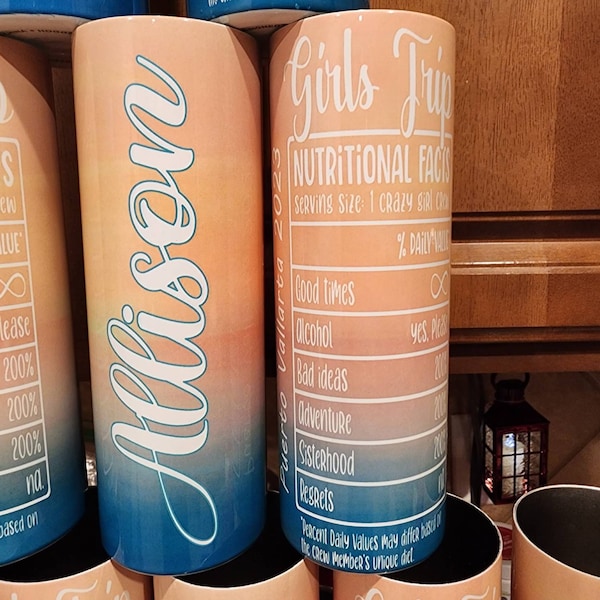 Girls Trip Nutritional Facts SVG Bundle: Sisters, Besties, Wine Trip ...