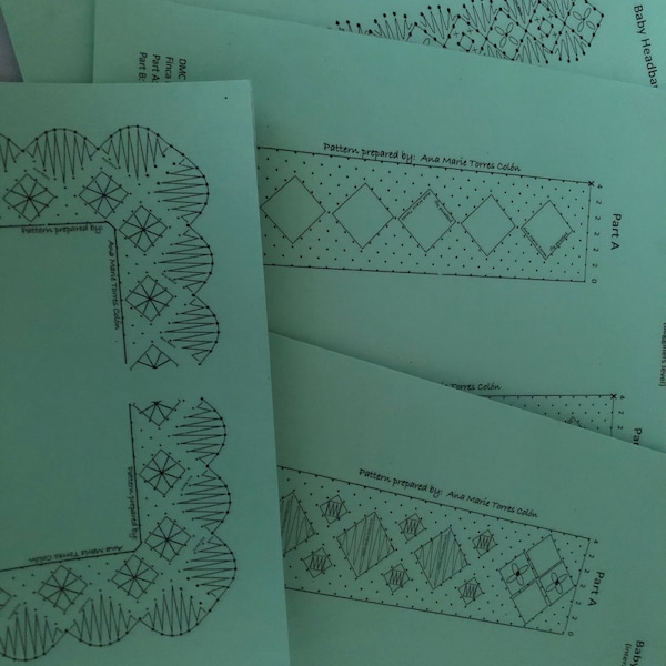 Bobbin Lace Patterns: Baby Headbands & Shoes (PDF Pattern) - Etsy