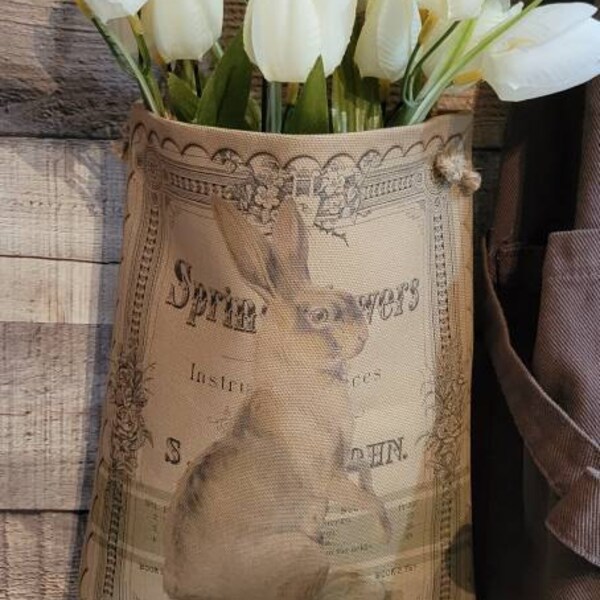 Primitive Duckcloth Hanging Bag - Etsy