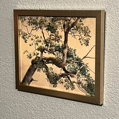 Vintage Tree Print, Tree Art Print, Vintage Tree Branches, Watercolor ...