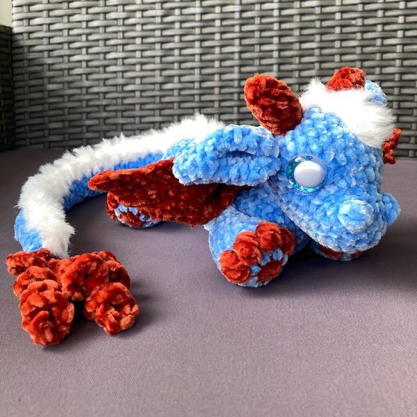 Jupiter the Dragon | PDF Crochet Amigurumi Pattern - Etsy