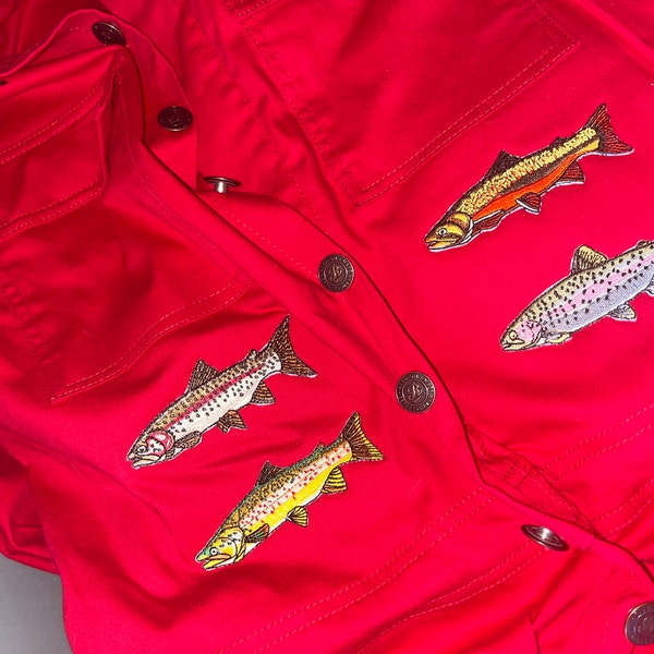 Largemouth Bass Iron-on Embroidered Patch Quality Fish Patches for ...