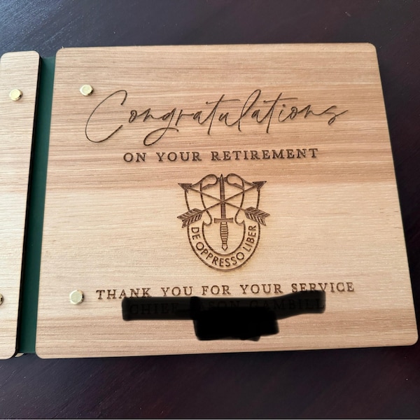 Personalized Military Retirement Guest Book: Army, Navy, Air Force ...