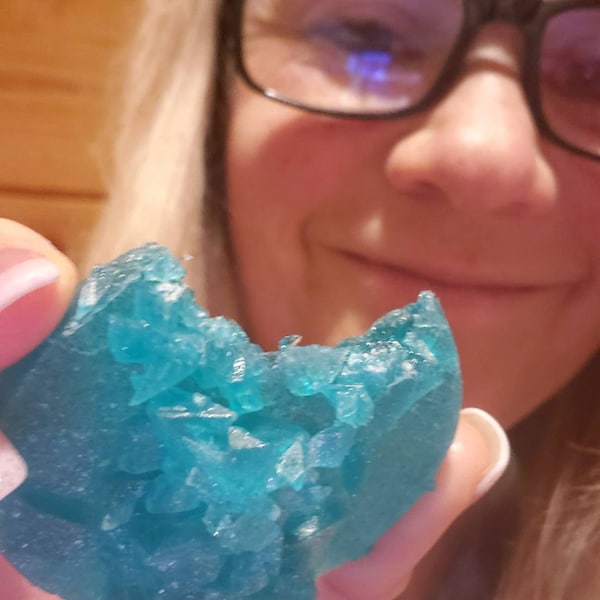 Blueberry Crystal Candy, Gemstone Candy, Kohakutou, Edible Gem, Edible ...