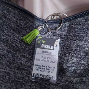 Hamilton Broadway Musical Ticket Keychain - Etsy