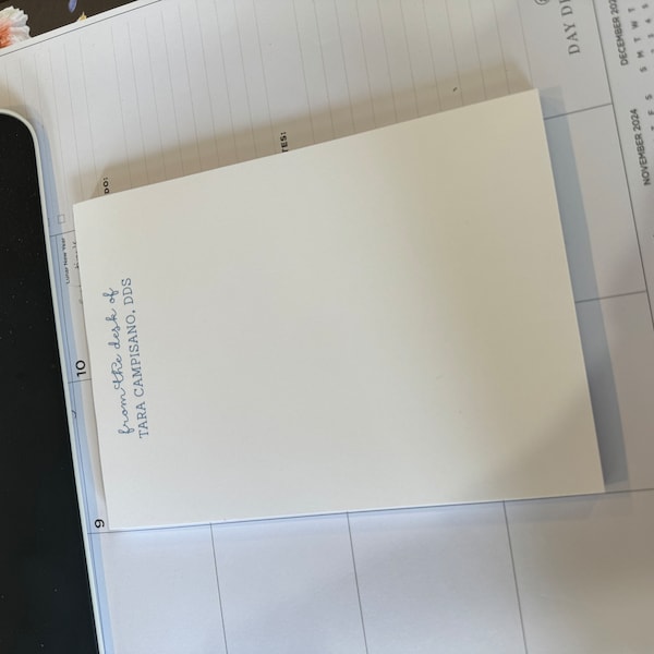 Personalized Desk Notepad From the Desk Of, Professional Office Set ...