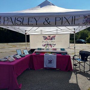 Custom Start-up Show Bundle: Personalized Canopy Banner & Logo Table ...