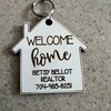 Personalized Welcome Home Keychain, Custom Real Estate Keychain ...