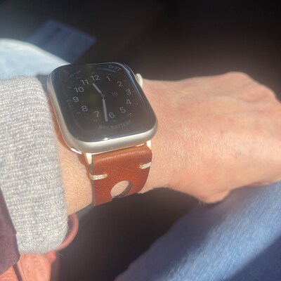 Brown Leather Apple Watch Band 38mm 40mm 41mm 42mm 44mm 45mm 49mm ...