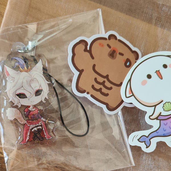 Identity V Hunter Phone Charms | Idv 2” Double-sided Glitter Epoxy Mini ...
