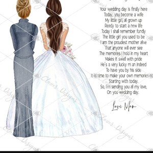 Personalised Mother of the Bride Card Wedding Gift for Mum | Etsy