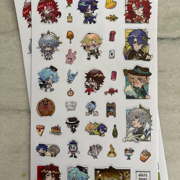Honkai Star Rail Sticker Sheets | Belobog Xianzhou Luofu Penacony - Etsy