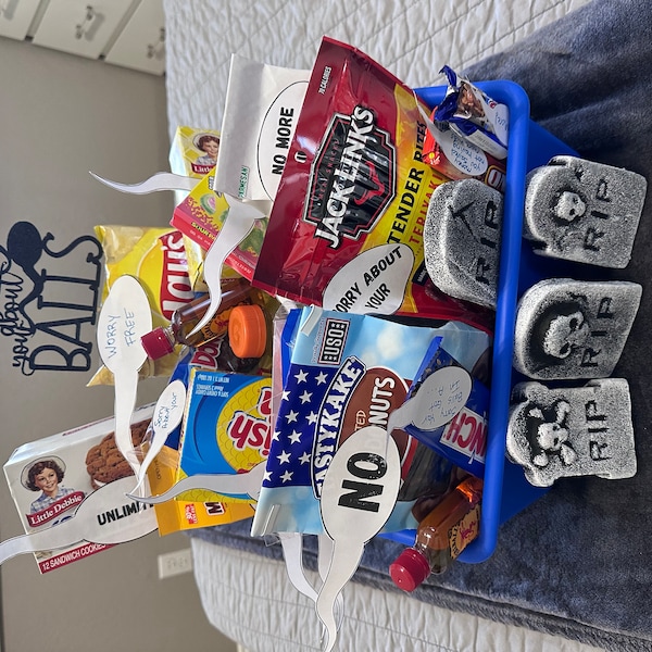 Vasectomy Gift Basket Template, Vasectomy Care Package, Vasectomy Sperm ...