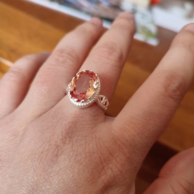 Mozambique Red Ruby Ring Ruby Cushion Gemstone Ring July - Etsy