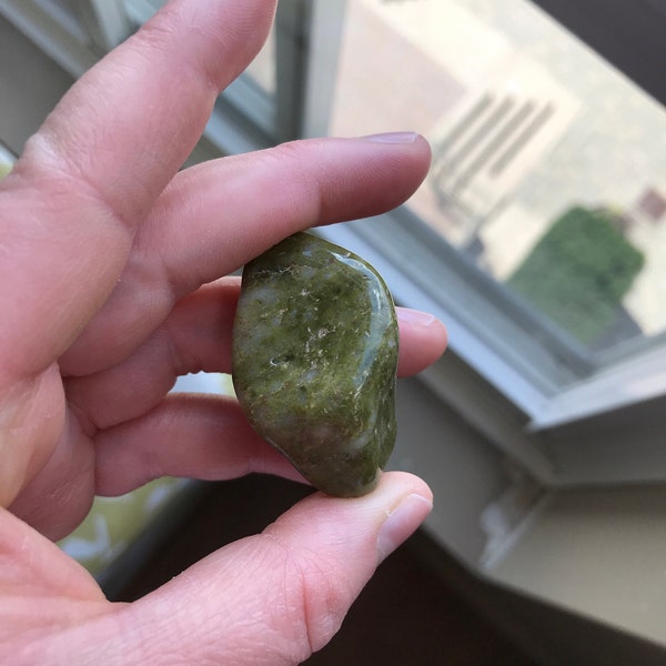 Epidote Crystal - Tumbled Stone - Polished Stone - Gemstone / for ...
