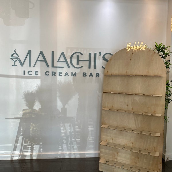 Interchangeable Arch Wall With Shelves: Party Treat & Champagne Display ...