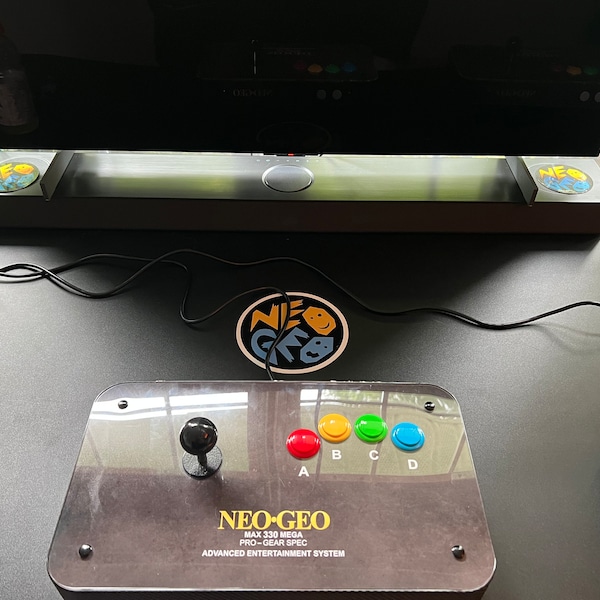 Neo Geo Logo LED Lightbox: Gaming Room Decor, 3D Printed Lamp - Etsy
