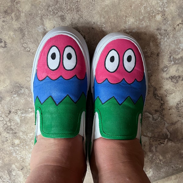 Phanatic Slip on Shoes | Hand Painted | Womens - Etsy