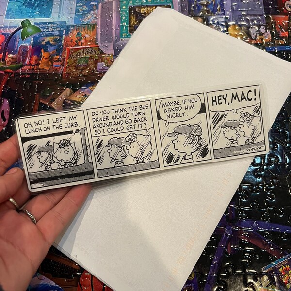 Charlie Brown Peanuts Comic Strip Bookmarks - Etsy