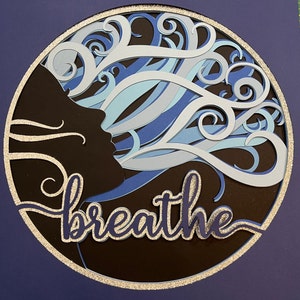 3D BREATHE Shadow Box for Cricut for Silhouette - Etsy