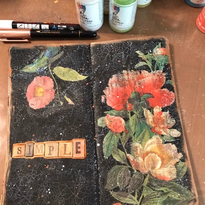 FINE CRACKLE Realistic Crackle Paint CLING Rubber Stamp by Cherry Pie ...