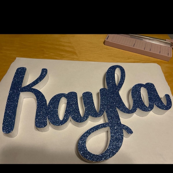 Custom Name, Cut Out, Letter Foam, Centerpiece, Foamboard Name Cutouts ...