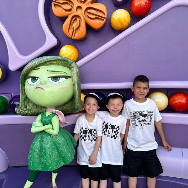 Classic Checker Winking Mickey Mouse Shirt, Mickey Kids Shirt, Youth ...