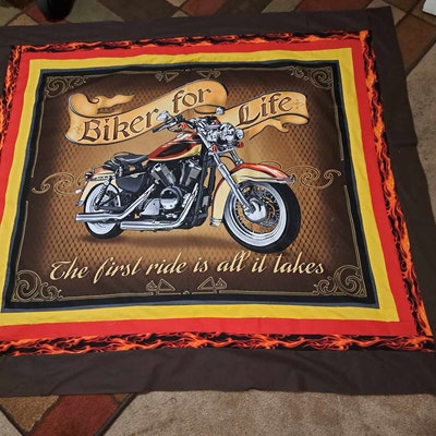 Ride Like a King Motorcycle Panel,, Quilting Treasures Motorcycle ...
