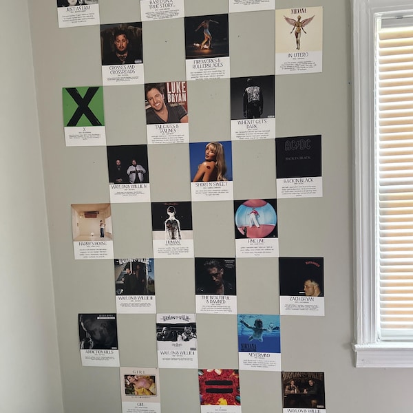Minimalist Album Cover Poster Set Wall Art Create Custom Print Bundle ...