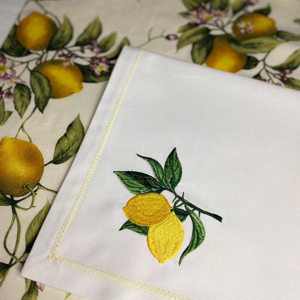 Machine Embroidery Design Lemon Branch - 2 Sizes - Etsy