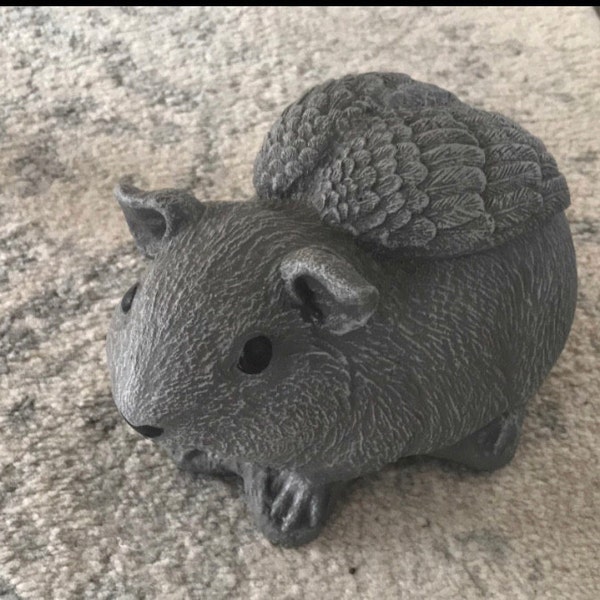 Guinea Pig Angel Statue, Concrete Pig Memorial, Remembrance Figure ...