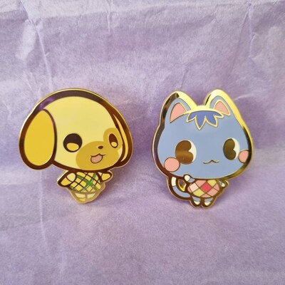 AC Enamel Pin Bob Skye Lily Ankha Flurry Tangy Goldie Lolly Muffy KK ...