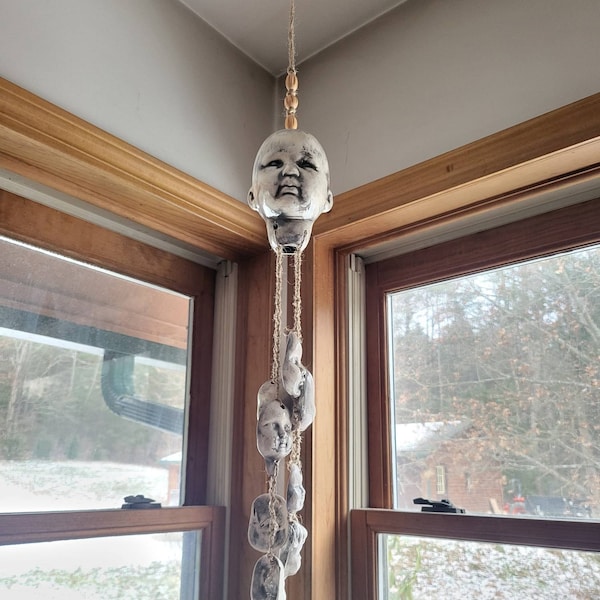 Handmade Creepy Doll Head Chimes - Etsy