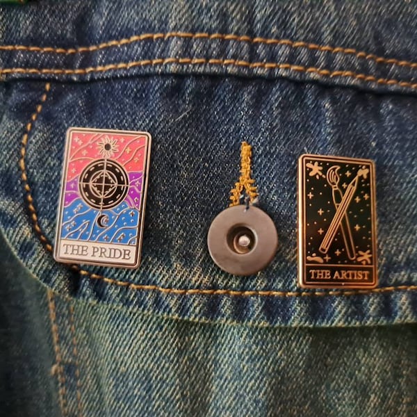 The Artist Tarot Card Enamel Pin: Rose Gold Art Gift - Etsy