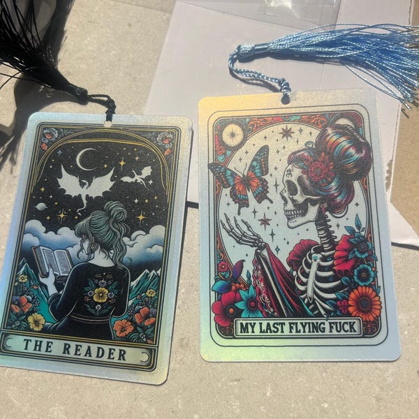 The Reader Card Bookmark, Trigger Warrings, Holographic Bookmark ...