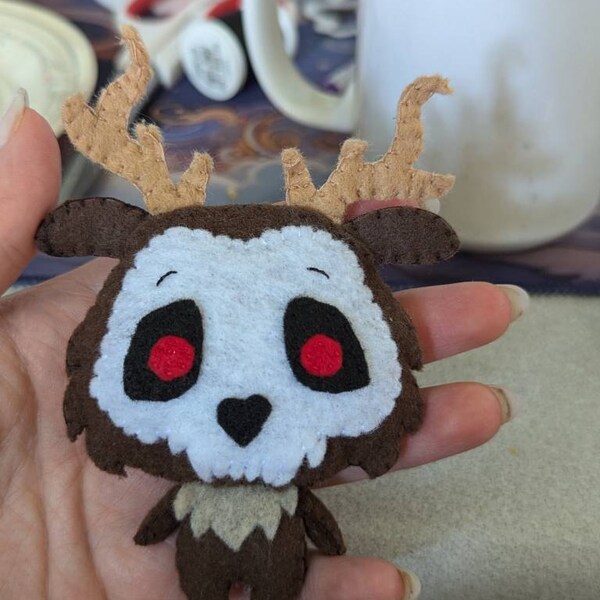 Cute Wendigo Felt Toy Sewing PDF and SVG Pattern, Cryptid Toy, Windigo ...