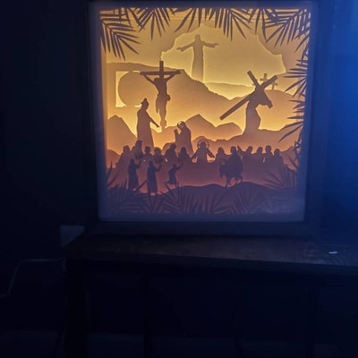 Holy Week, Cut File, 3D Shadow Box, SVG, PNG, Easter Gift, Easter ...