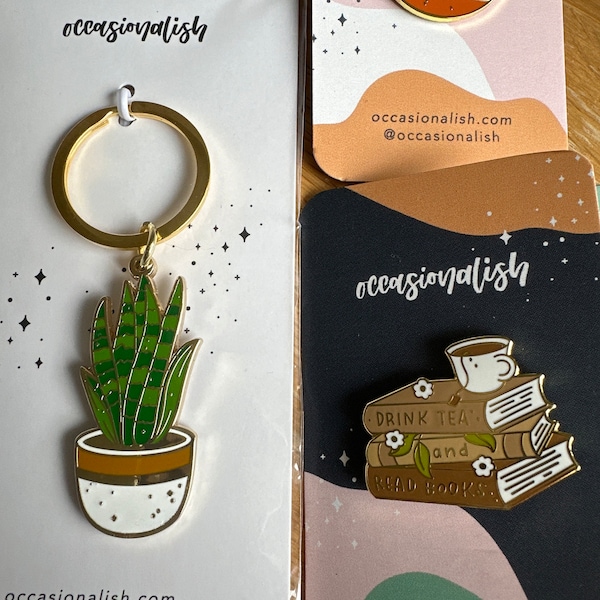 Tea And Books Enamel Pin Book Enamel Pin Book Lover Enamel Pin