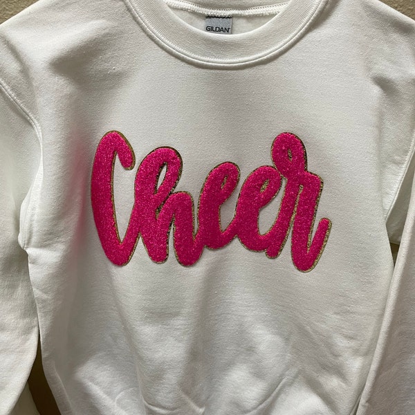 CHEER Chenille Iron on Patch, Cheerleading Applique - Etsy