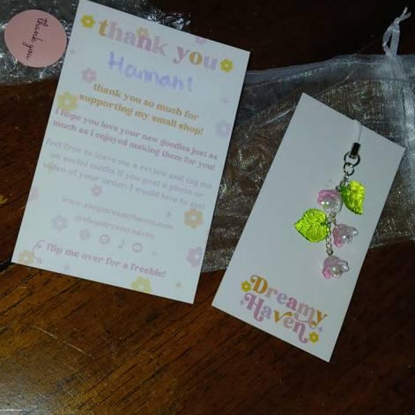 Lily of the Valley Phone Charm | Bag Charm, Keychain | Floral ...