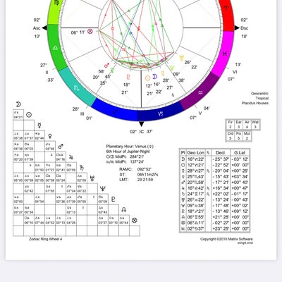 Birth Chart 1 Year Forecast Past Lives Report Astrology Readings, Natal ...