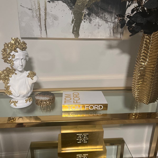 Tom Ford Book Box: Coffee Table Decor, Black Storage Book (11x7x2 ...