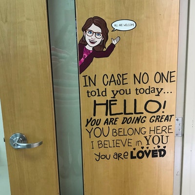 Classroom Door Decal Decor Positive Affirmations in Case No One Told ...