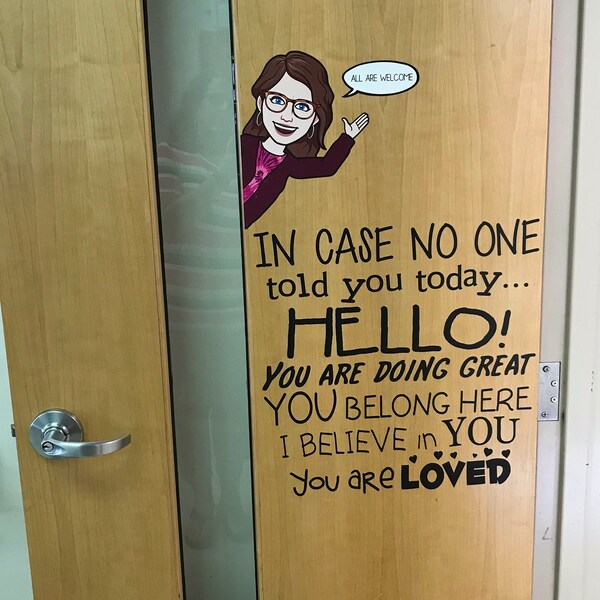 Classroom Door Decal Decor Positive Affirmations in Case No One Told ...