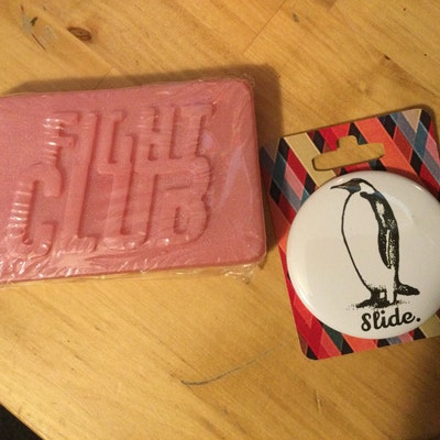 Fight Club Bar Soap Handmade Gift Soap Funny Homemade Pink Fight Club ...