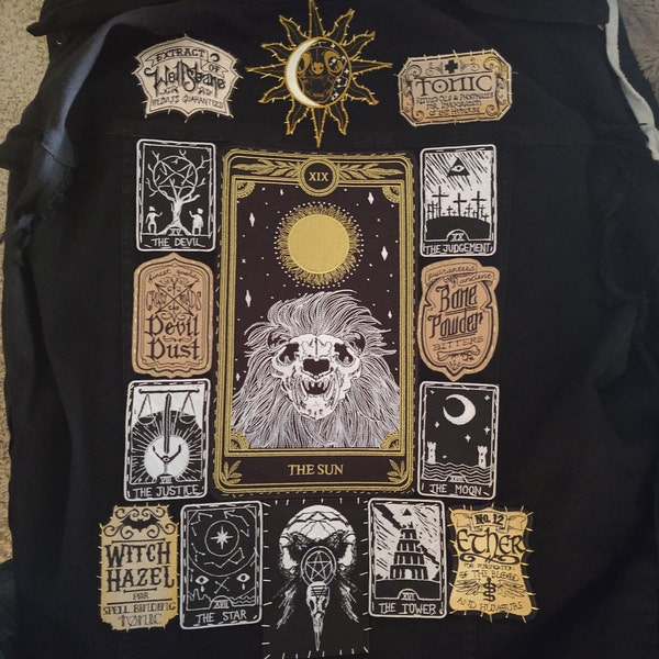 Large Embroidered Back Patch - "the Sun" - Etsy