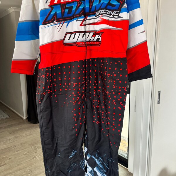Hand/machine Made Custom Go Kart/f1 Racing Suit Digital Printed Level 2 Made to Order Suit With ...